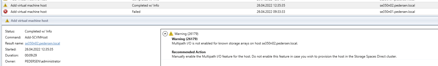 VMM 2022 Agent Upgrade Problem and Adding New physical hosts ...
